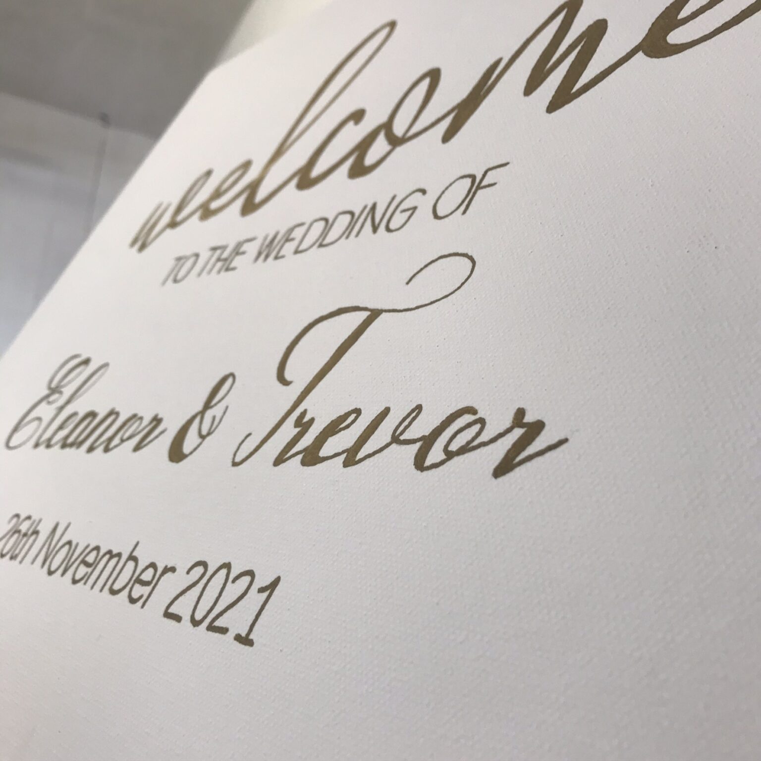 Welcome Canvas Sign – AK Designs